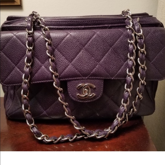 CHANEL | Bags | Chanel Vintage Plum Colored Bag | Poshmark
